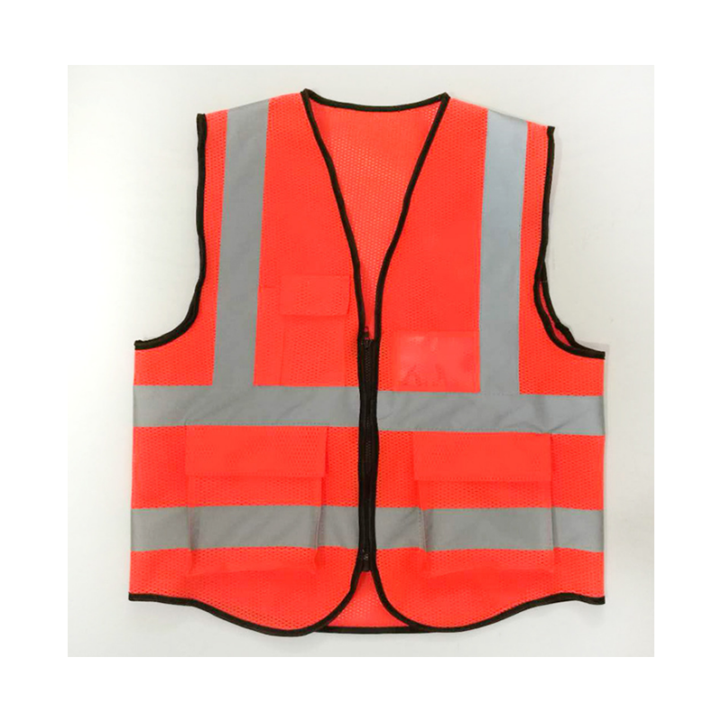 Industrial Custom Reflective Vest With Peach Heart Mesh Logo; ECVV MAR ...