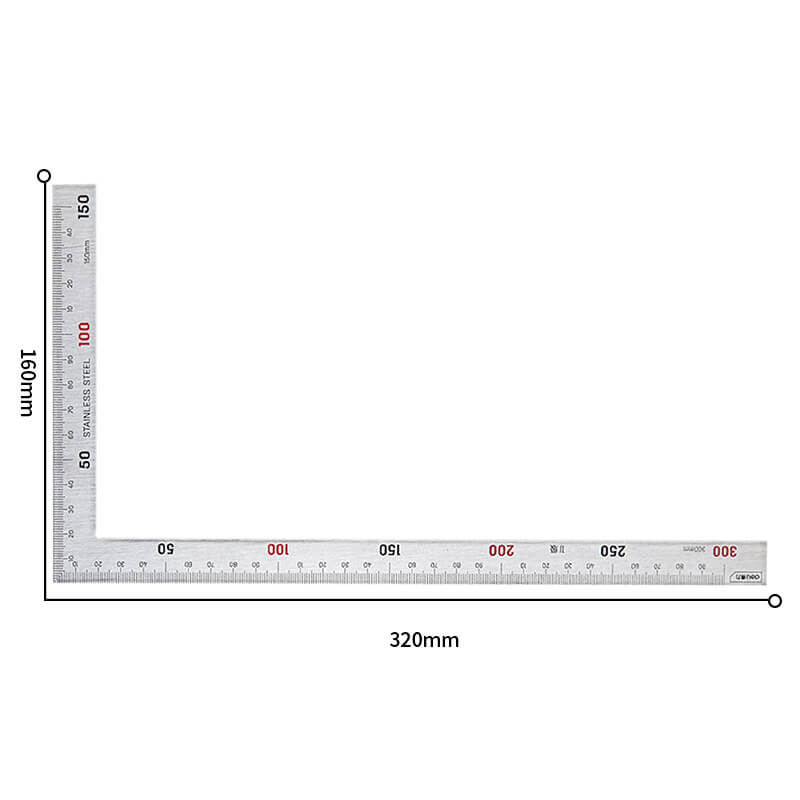 Deli Steel Angle Ruler 150*300mm DL7130; ECVV MAR – ecvv.ma