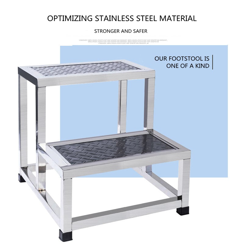 Double Layer Stainless Steel Footstool Hospital Clinic Two; ECVV MAR ...